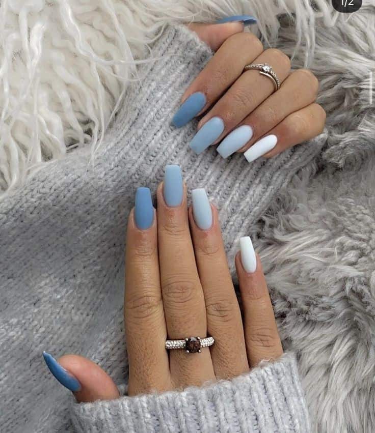 BLOU NAEL IDEES / BLUE NAIL IDEAS – MoederLiefde