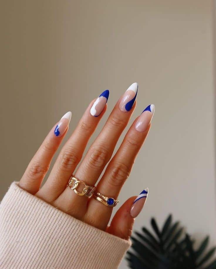 BLOU NAEL IDEES / BLUE NAIL IDEAS – MoederLiefde